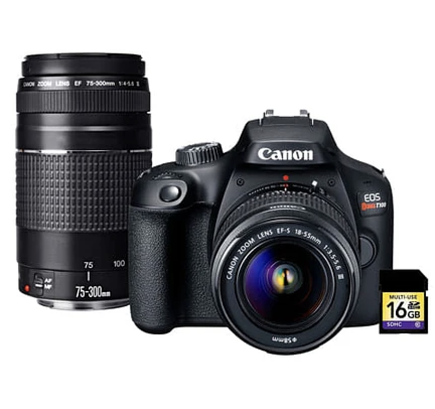 Cámara Canon EOS Rebel T100 Premium Kit - FotoClinic